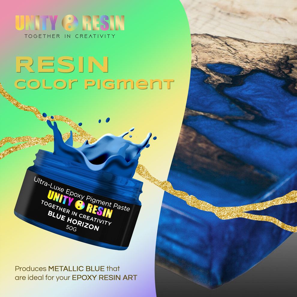 Ultra-Luxe Epoxy Resin Pigment Paste- BLUE HORIZON (50G) | Unity Resin