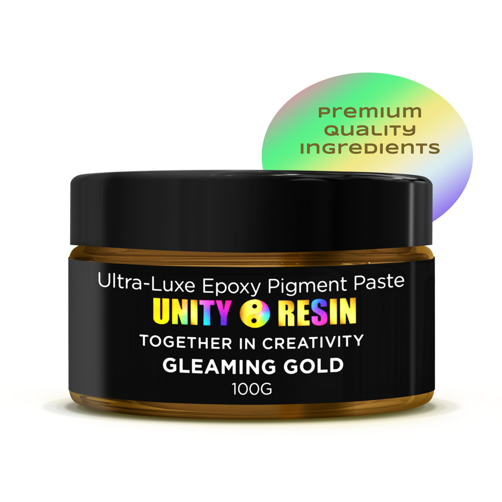Ultra-Luxe Epoxy Resin Pigment Paste-GLEAMING GOLD (100G) | Unity Resin